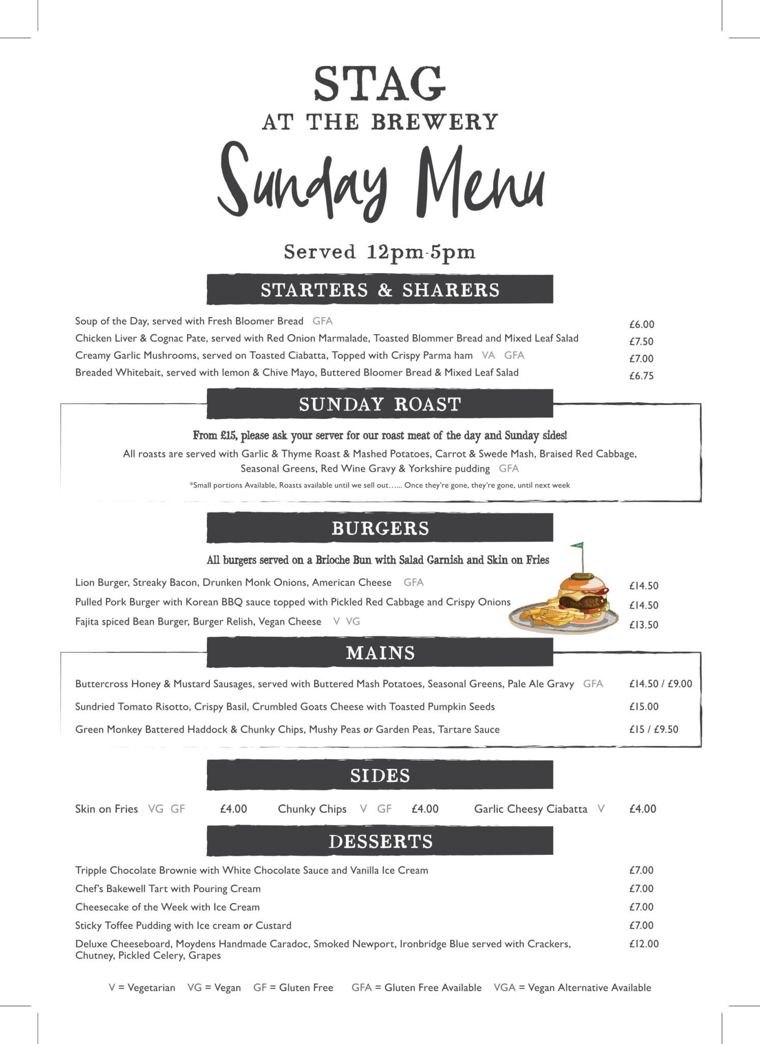 Our Menu – The Red Lion